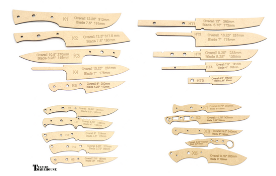 Knife Templates | Turners Warehouse